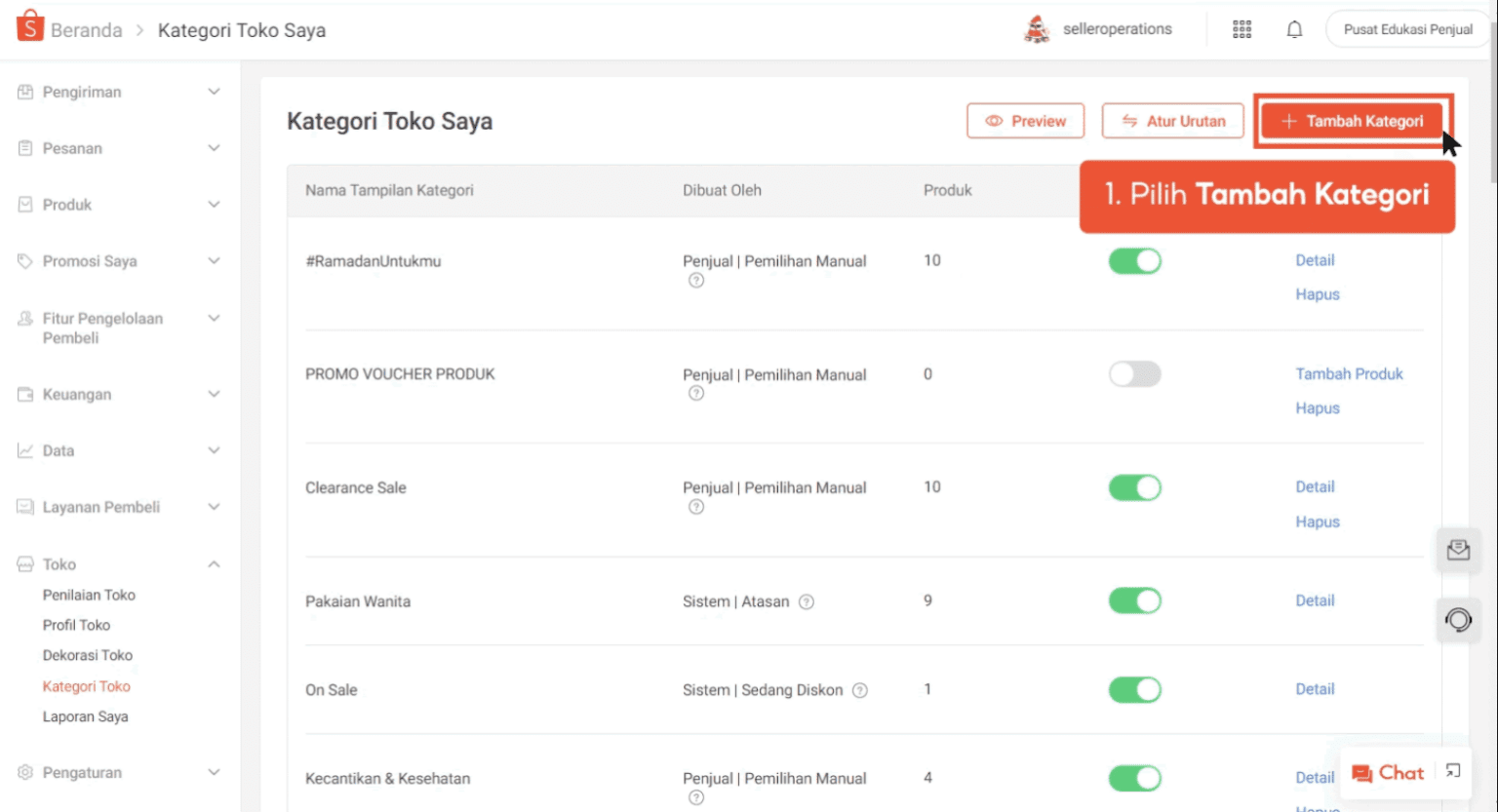 Mudah! Cara Membuat Kategori di Shopee Seller Center - Jubelio